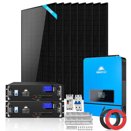 SunGold Off-Grid Solar Kit | 6500W/8000W 48VDC 120V/240V | LiFePO4 10.